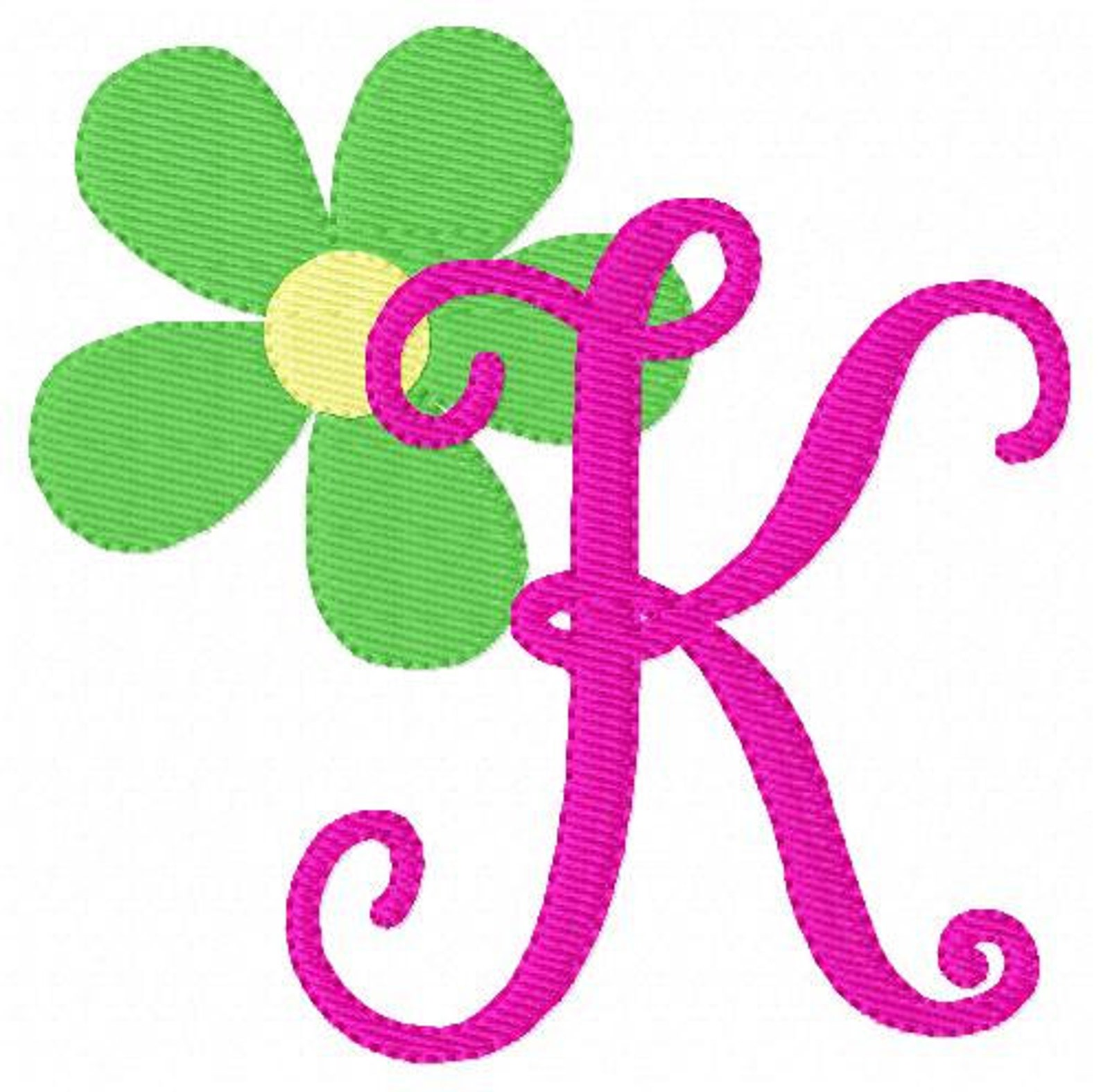 Daisy Flower Happy Machine Embroidery Monogram Font Design Set, Machine ...