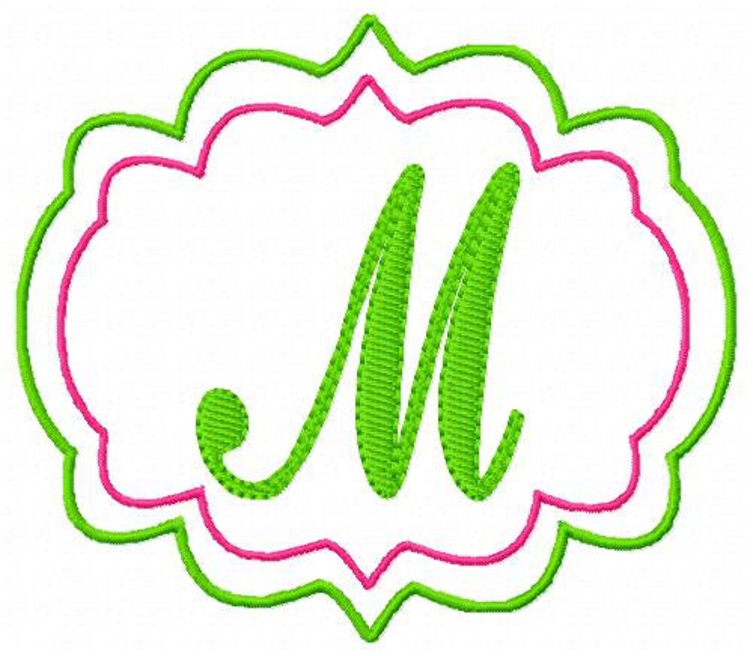 French Flair Fancy Fun Monogram Machine Embroidery Designs Font Set ...