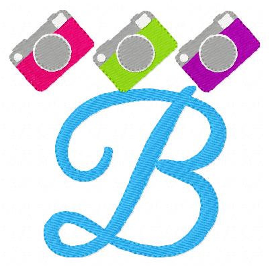 Photo // Camera // Monogram Embroidery Font Design Set - Etsy