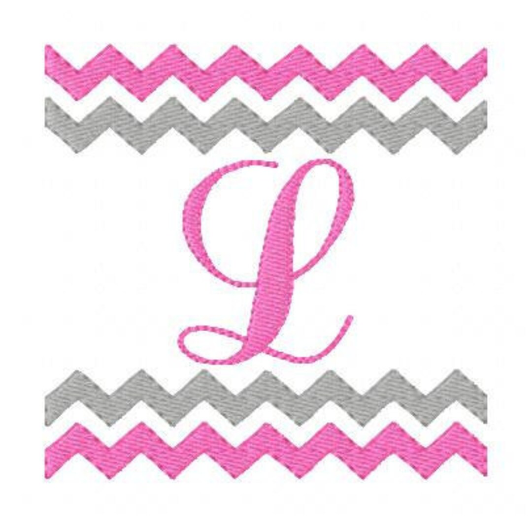 Chevron // Monogram Machine Embroidery Font Design Set, Machine ...