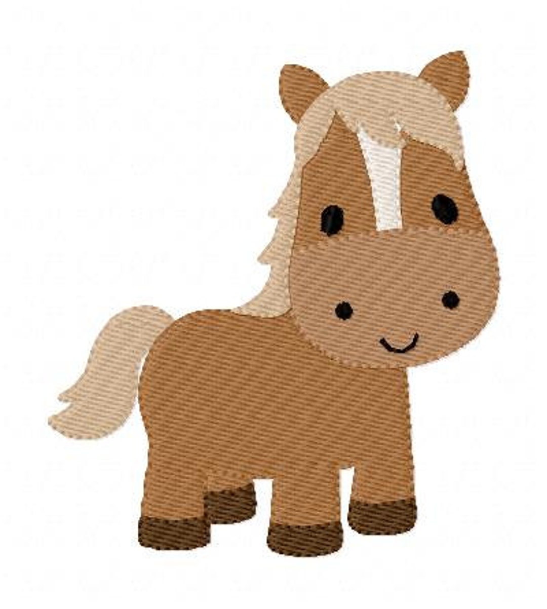 Embroidery Design, Pony Horse Instant Download // Joyful Stitches - Etsy