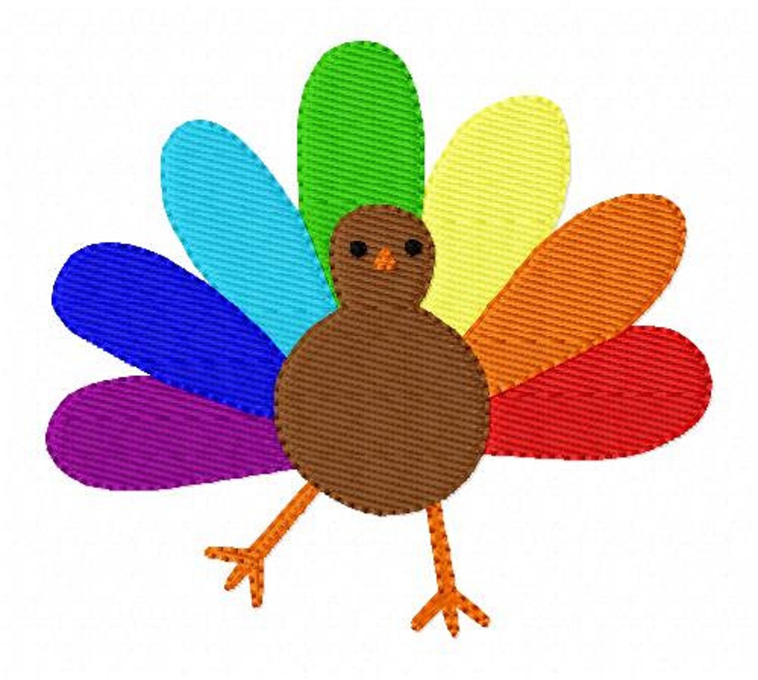 Turkey Machine Embroidery Design, Thanksgiving Embroidery Design ...