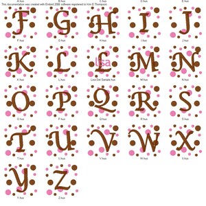 Dots // Monogram Machine Embroidery Design, Machine Embroidery Designs ...