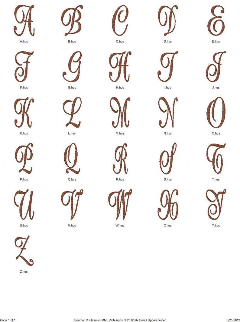 Circle // 5x7 // Machine Embroidery Monogram Font Design Set | Etsy
