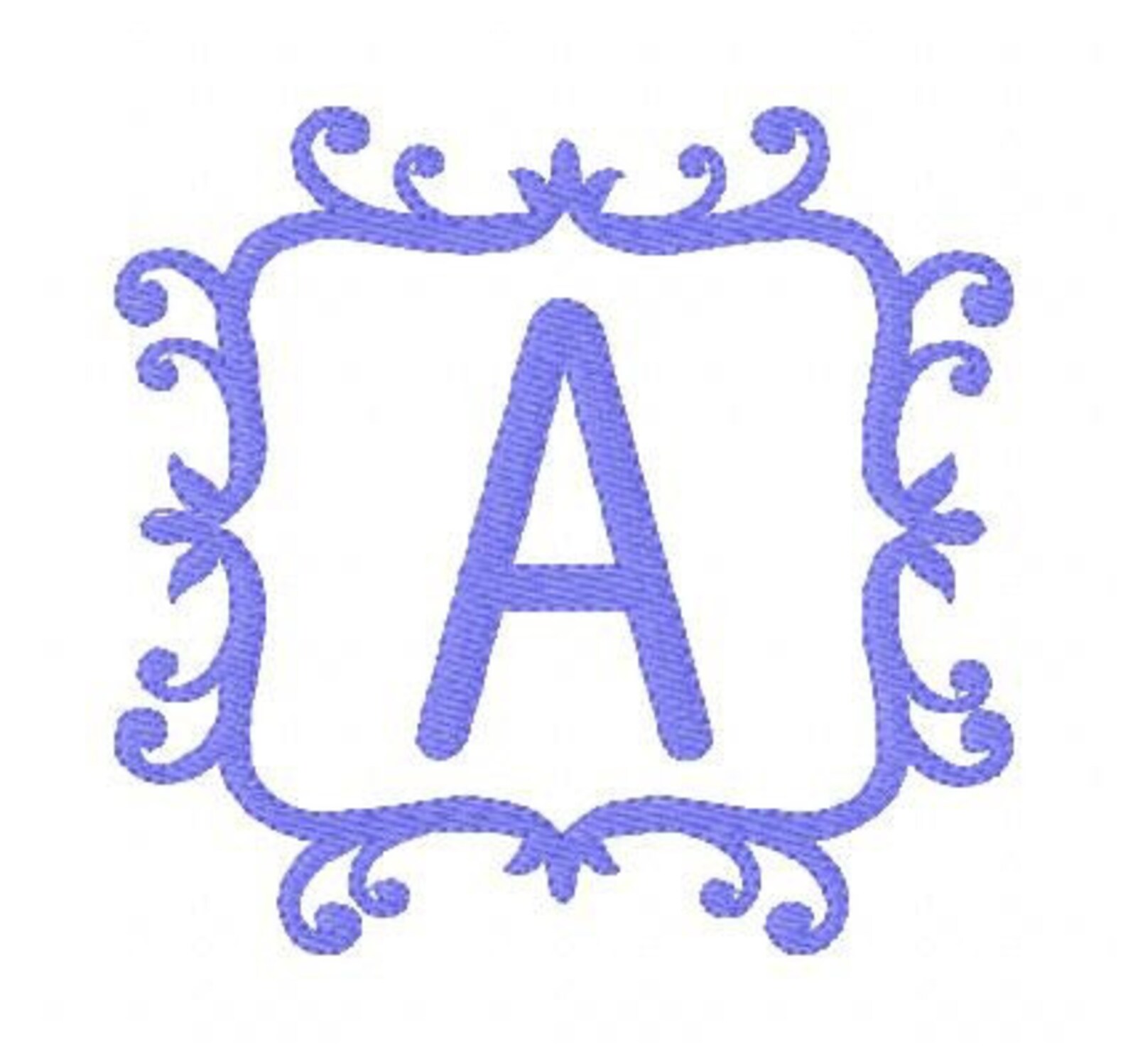 French Swirl Machine Embroidery Monogram Design Set, Machine Embroidery ...