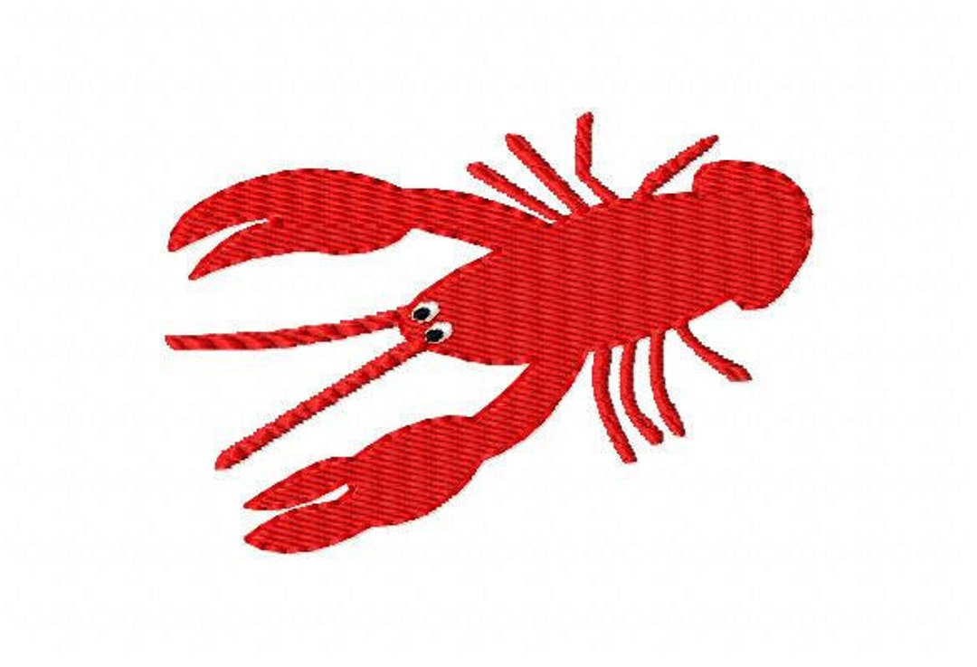 Crawfish Machine Embroidery Design, Beach Embroidery Design, Embroidery ...