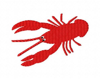 Crawfish Embroidery Design - Etsy