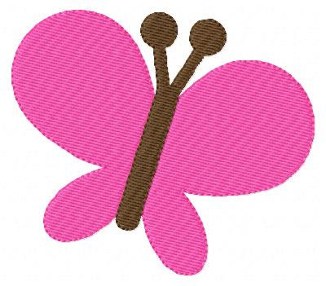 Embroidery Design, Simple Butterfly Single // Joyful Stitches - Etsy