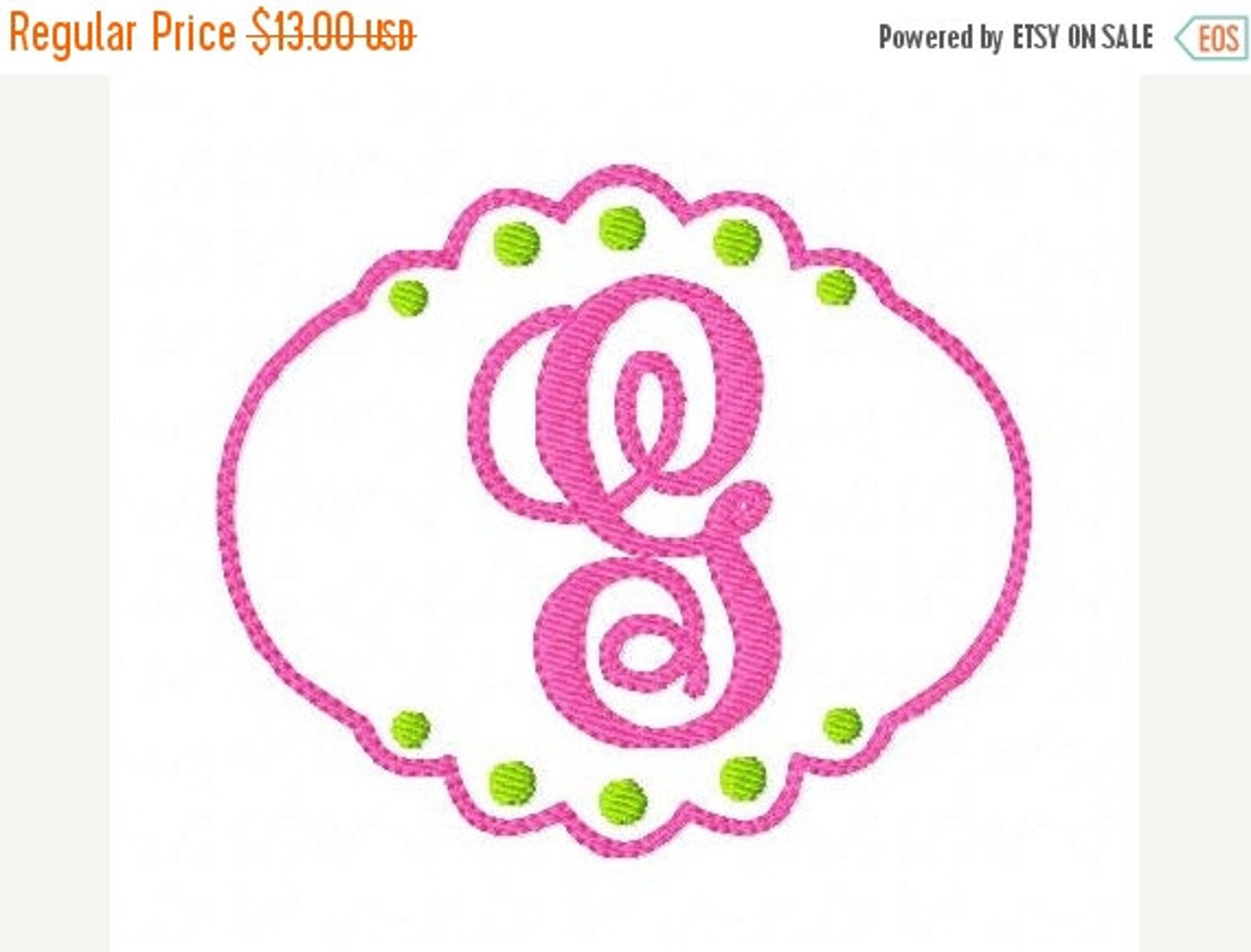 Just Girly Machine Embroidery Monogram Font Design Set Embroidery ...