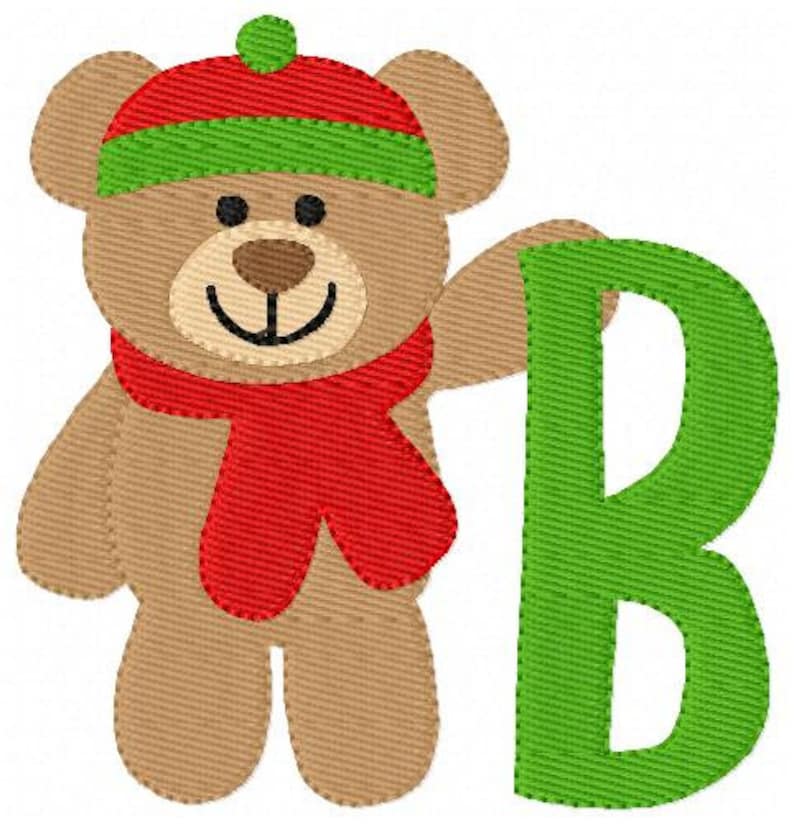 Stuffed Cuddle Bear Monogram Embroidery Designs Font, Monogram ...