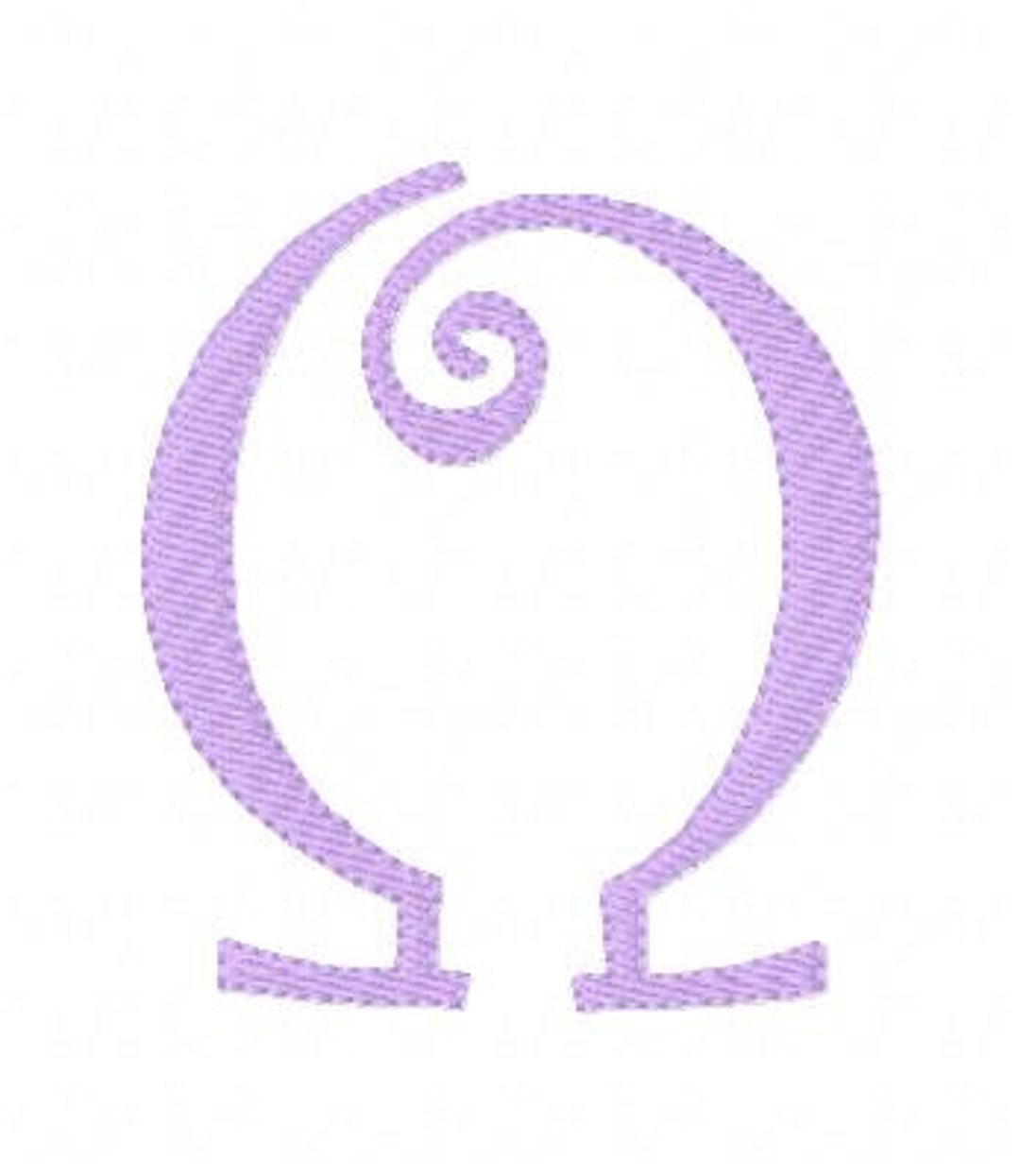 Greek Letters Embroidery Design // Curly Greek // Machine Embroidery ...