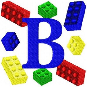 Interlocking Blocks Machine Embroidery Monogram Design Set, Machine ...