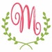Ivy Machine Embroidery Monogram Font Design Set, Machine Embroidery ...