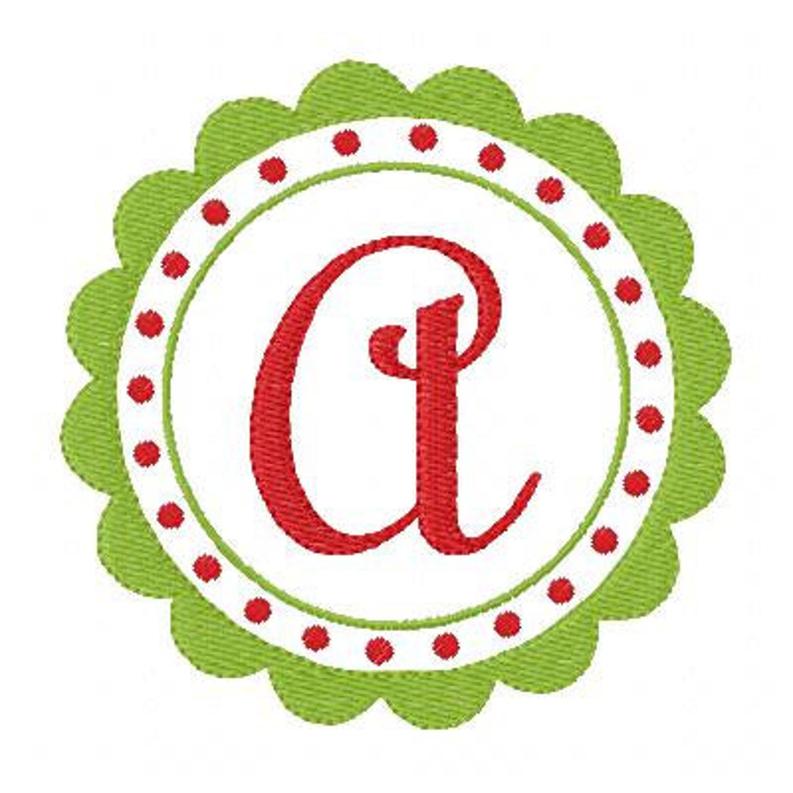 Circle Dainty Machine Monogram Embroidery Font Design Set // Joyful ...