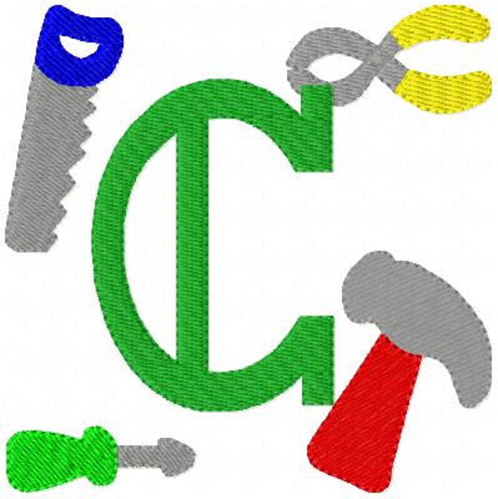 Tools and Builder Machine Embroidery Monogram Font Design Set, Machine ...