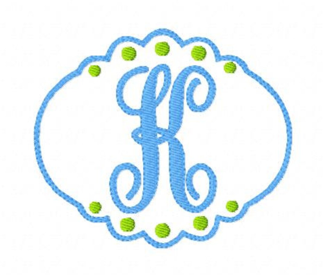 Girly, Girlie, Machine Embroidery Designs // Monogram Font ...