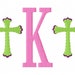 Cross Mini Monogram Machine Embroidery Design Set, Machine Embroidery ...