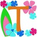 Surf Board Tropical Monogram Machine Embroidery Designs Set // Joyful ...