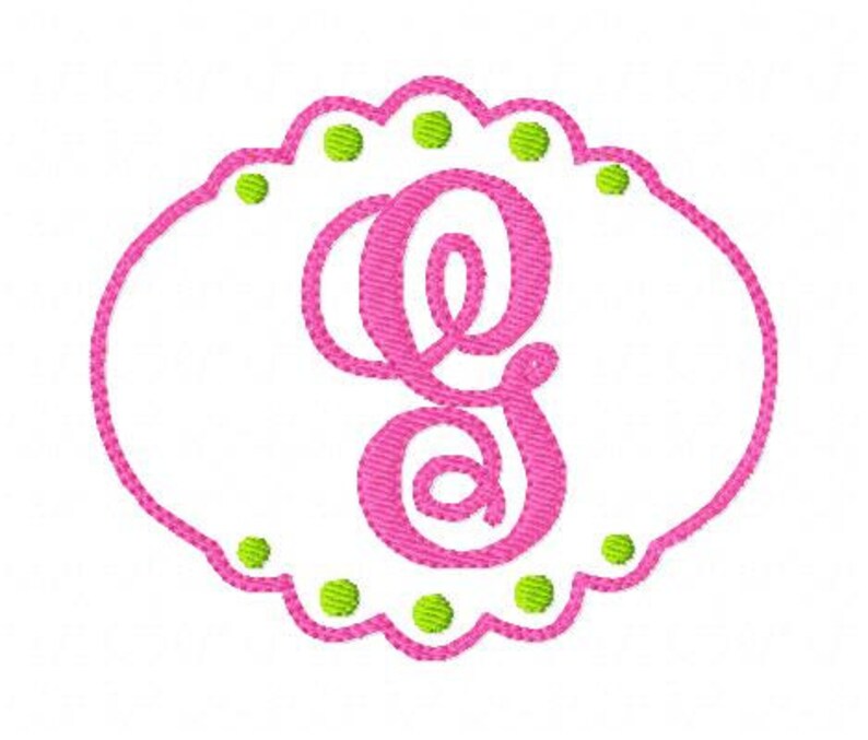 Machine Embroidery Design //just Girly // Monogram Font Design - Etsy