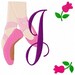 Ballet Pointe Shoes Embroidery Design, Dance Embroidery Design ...