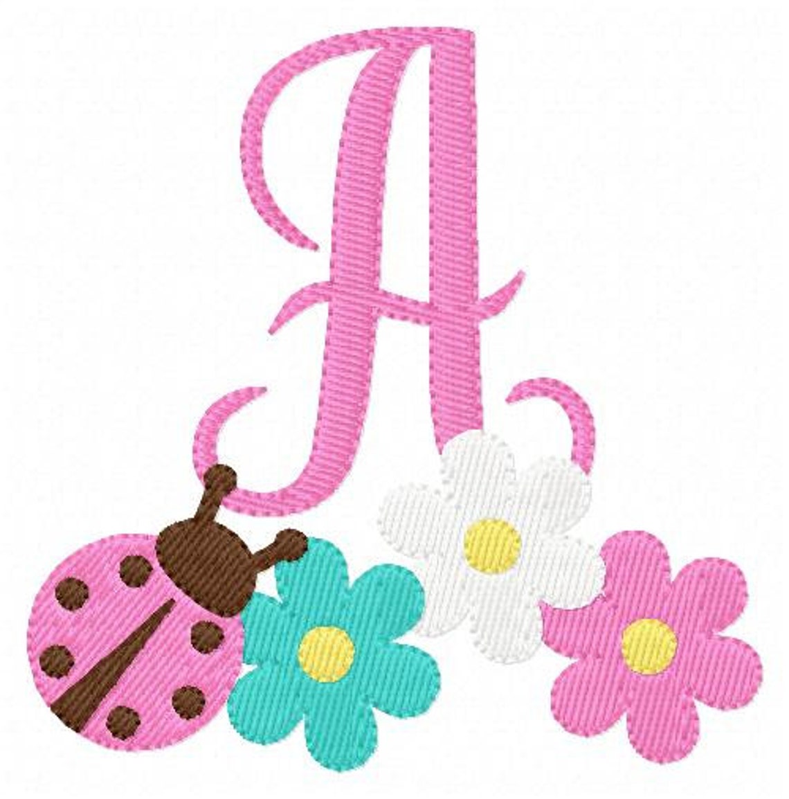 Floral Machine Embroidery Font Embroidery Design Embroidery | Etsy