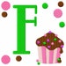 Cupcake Fun With Sprinkles Monogram Embroidery Font Designs, Birthday ...