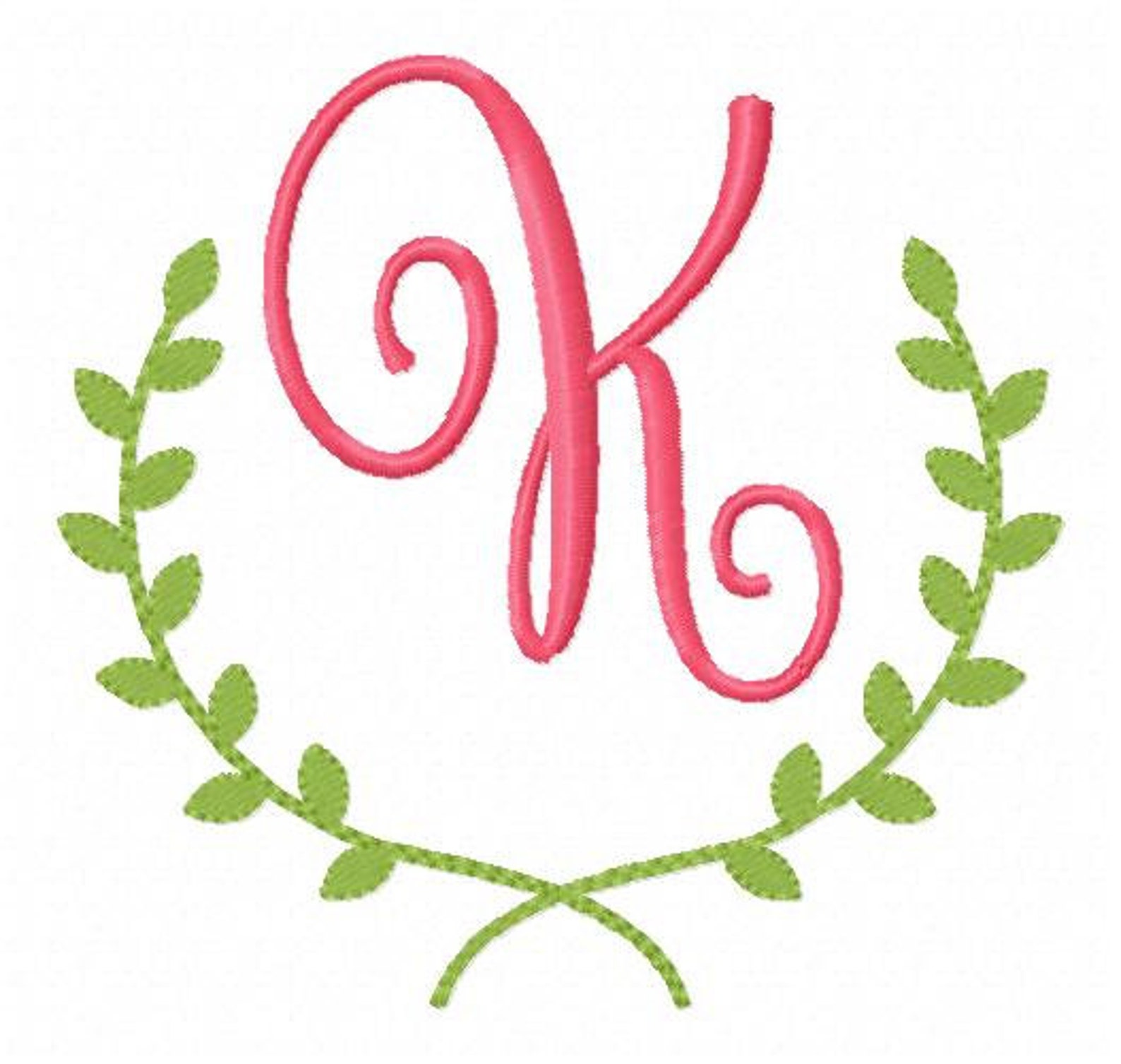 Ivy Machine Embroidery Monogram Font Design Set Machine | Etsy