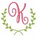 Ivy Machine Embroidery Monogram Font Design Set, Machine Embroidery ...