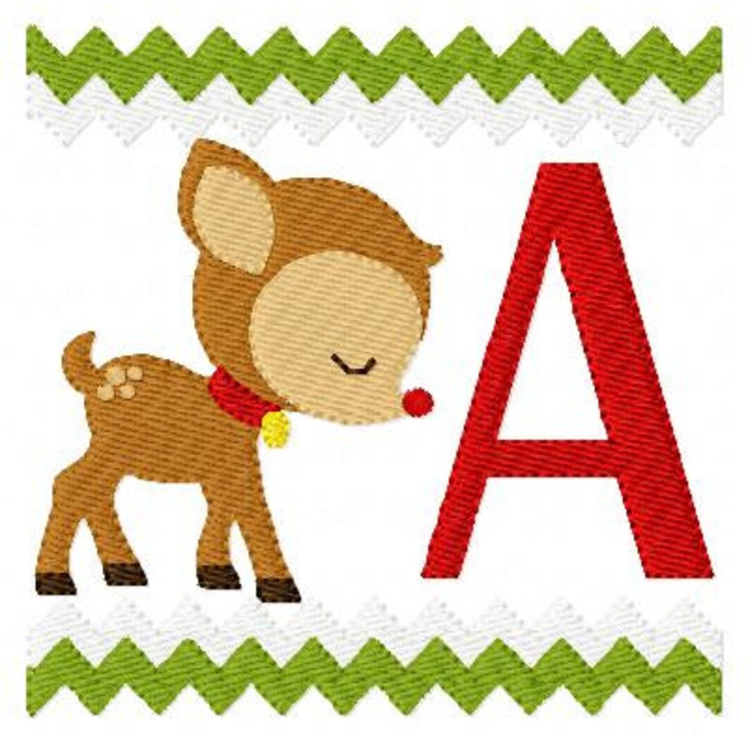 Reindeer, Christmas, Machine Embroidery Designs, Monogram Embroidery ...