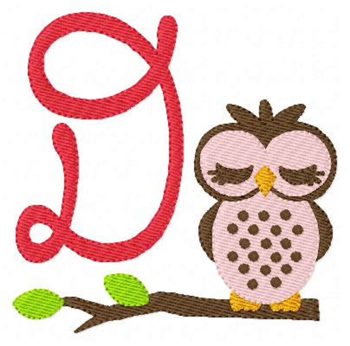 Owl Machine Embroidery Monogram Design Set, Machine Embroidery Designs ...