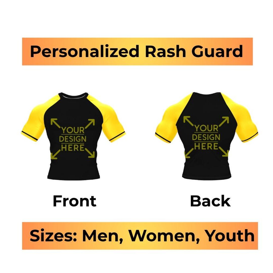 Custom Design Short Sleeve Rashguard: Bjj/mma/fitness - Moisture ...