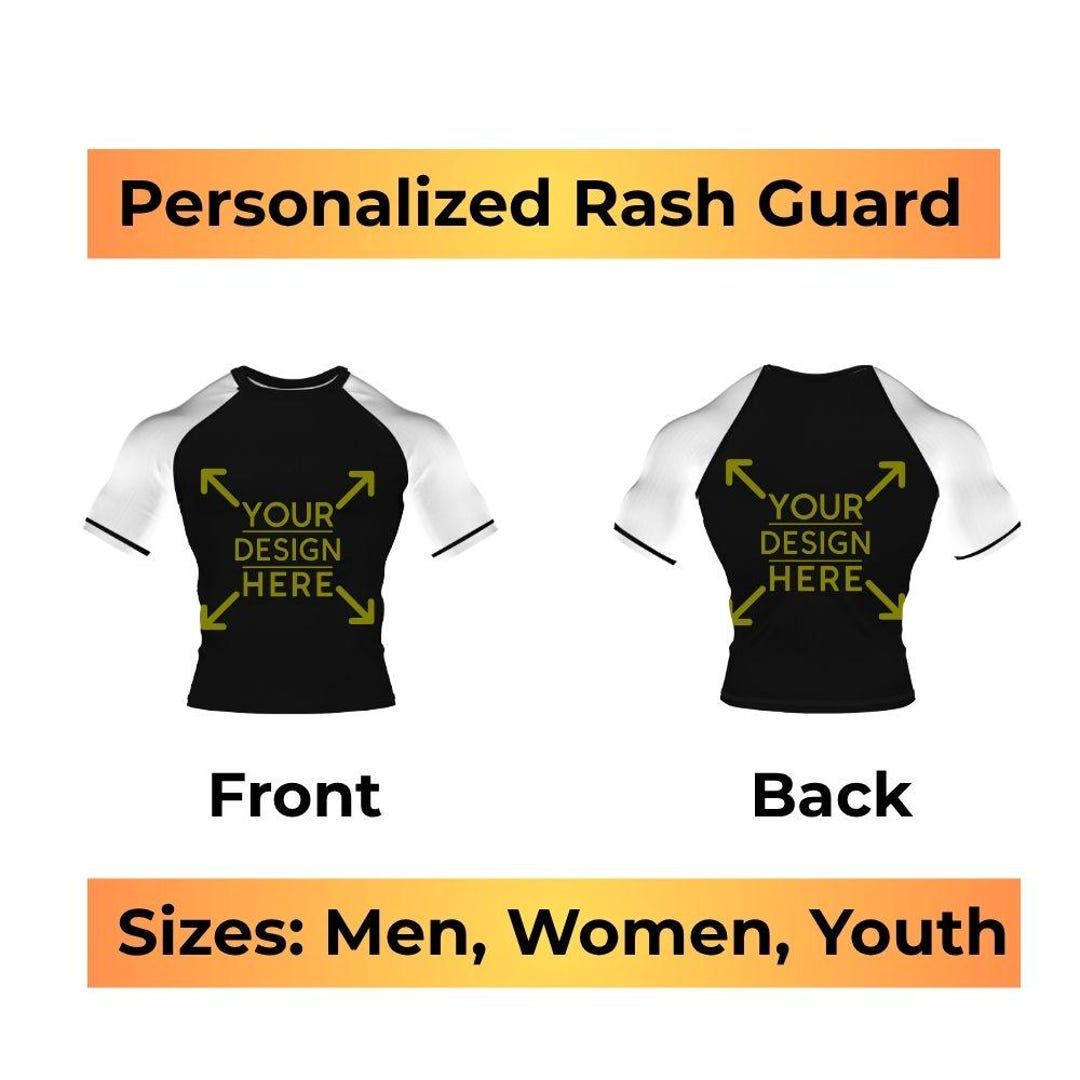 Custom Short Sleeve Rash Guard - Bjj/mma/martial Arts/surfing/gym ...