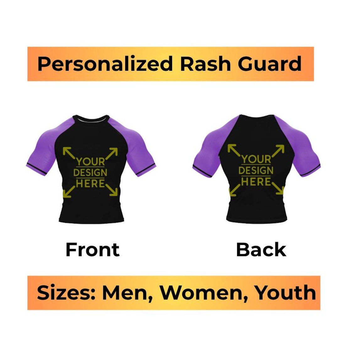 Custom BJJ Rash Guard: Personalized MMA Compression Shirt - Men & Women ...