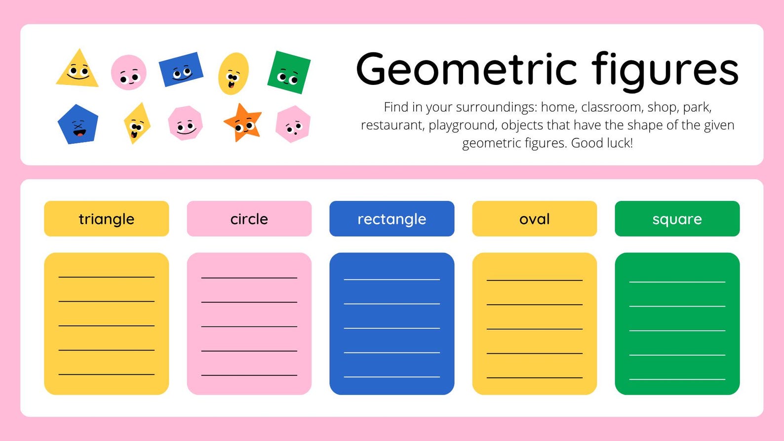 Geometric Shapes Game for Kids - Etsy