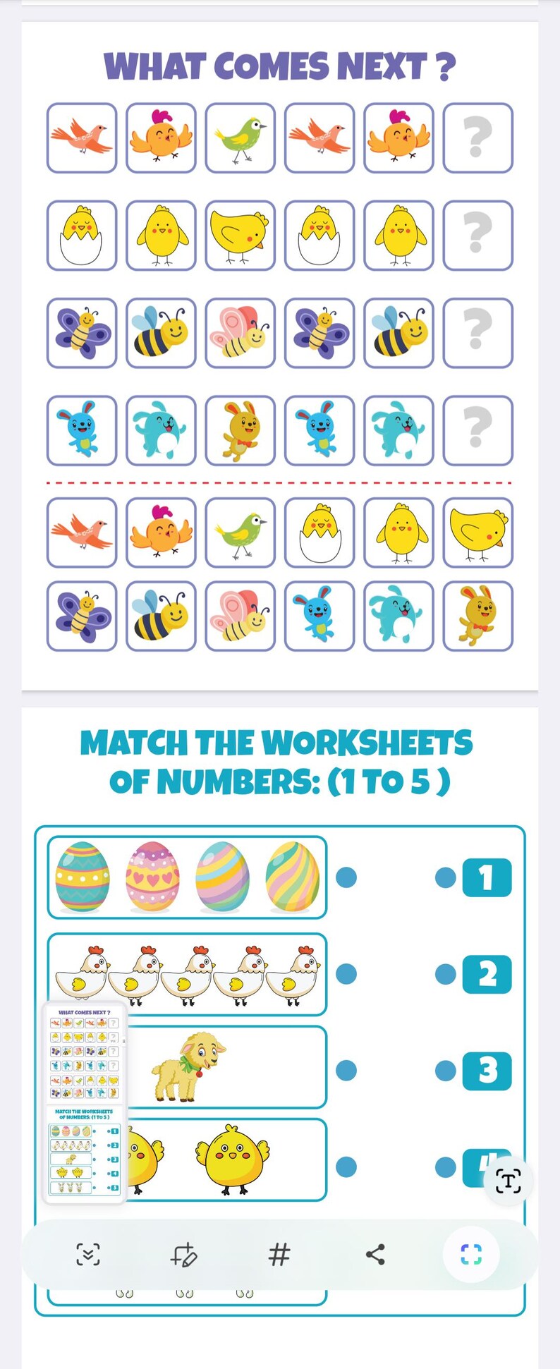 Easter Early Years Math & Numbers Workbook 75-page Learning Bundle - Etsy