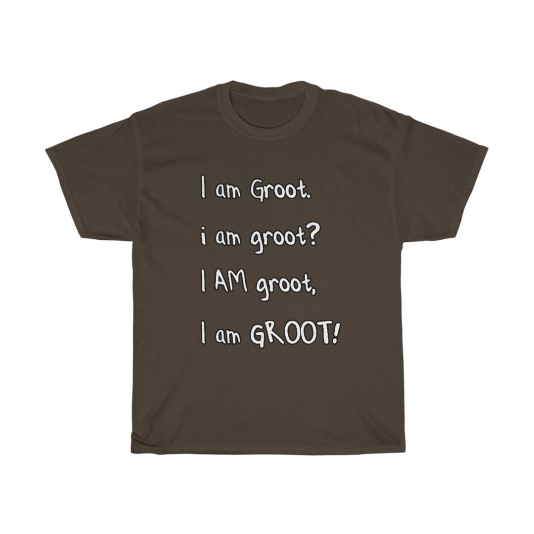 I Am Groot T Shirt, Groot Unisex Heavy Cotton Tee, Guardians of the ...