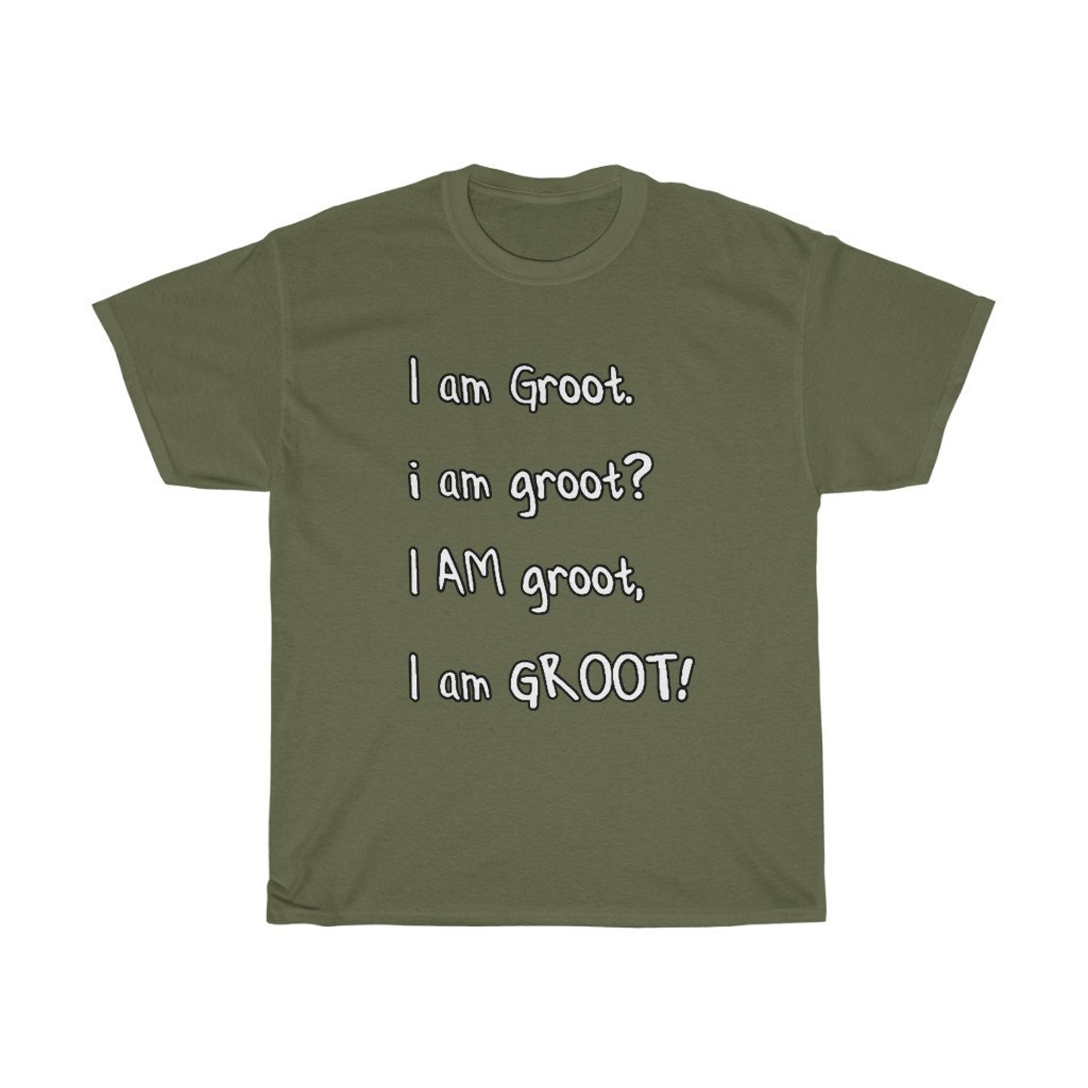 I Am Groot T Shirt, Groot Unisex Heavy Cotton Tee, Guardians of the ...