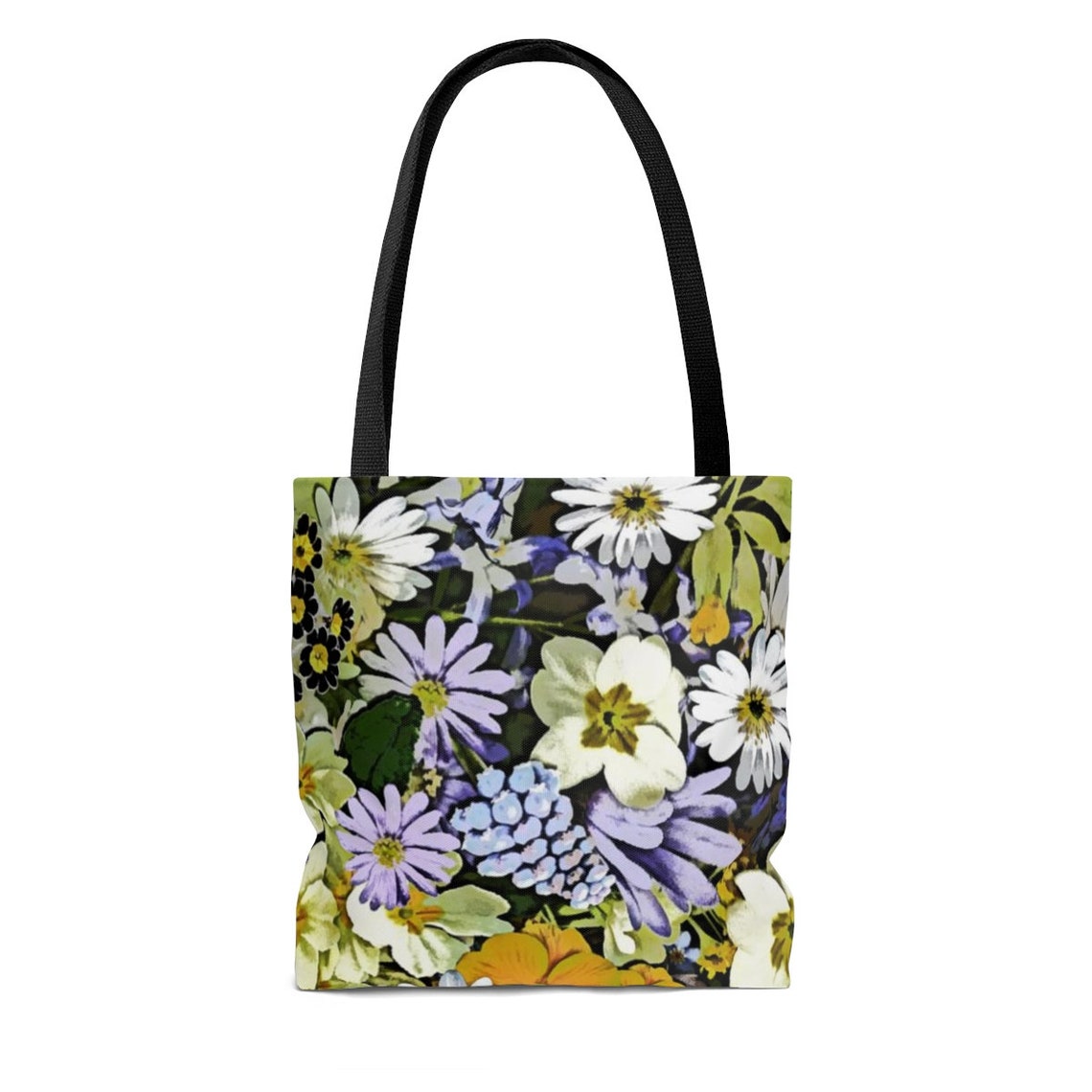 Spring Flowers Tote Bag Three Sizes - Etsy