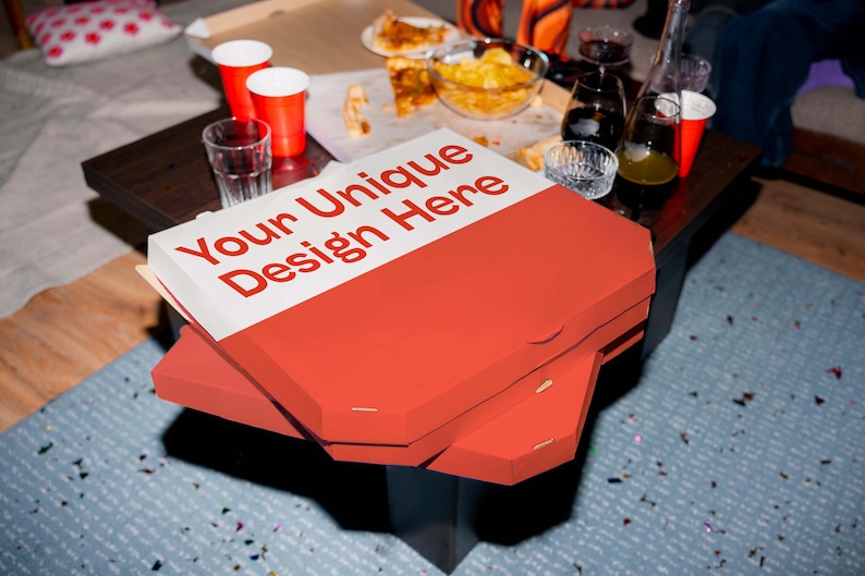 Custom Pizza Packaging Design | Tissue Paper & Box | Restaurant ...