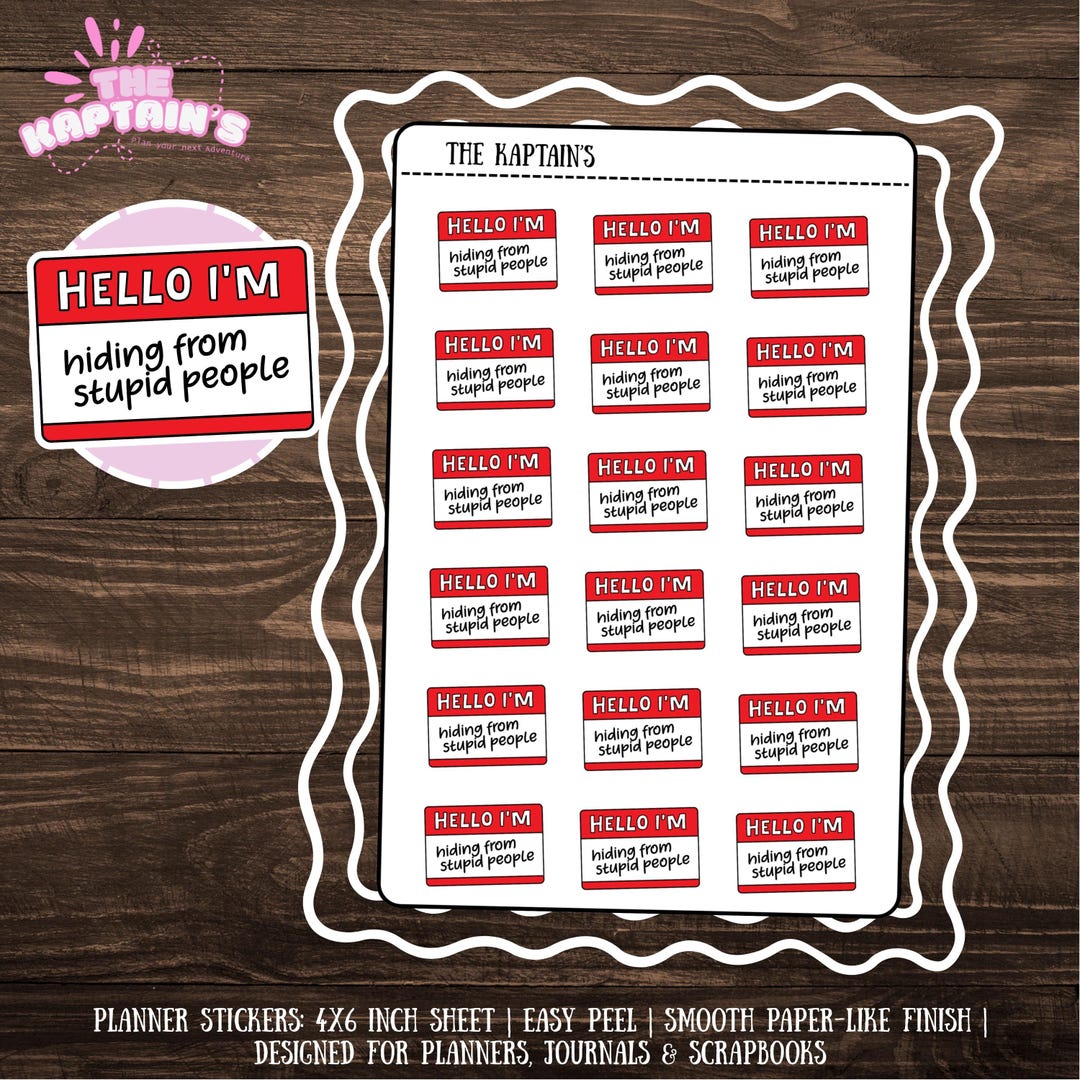 Hiding From People ||planner Icon || Planners and Journal Stickers ...