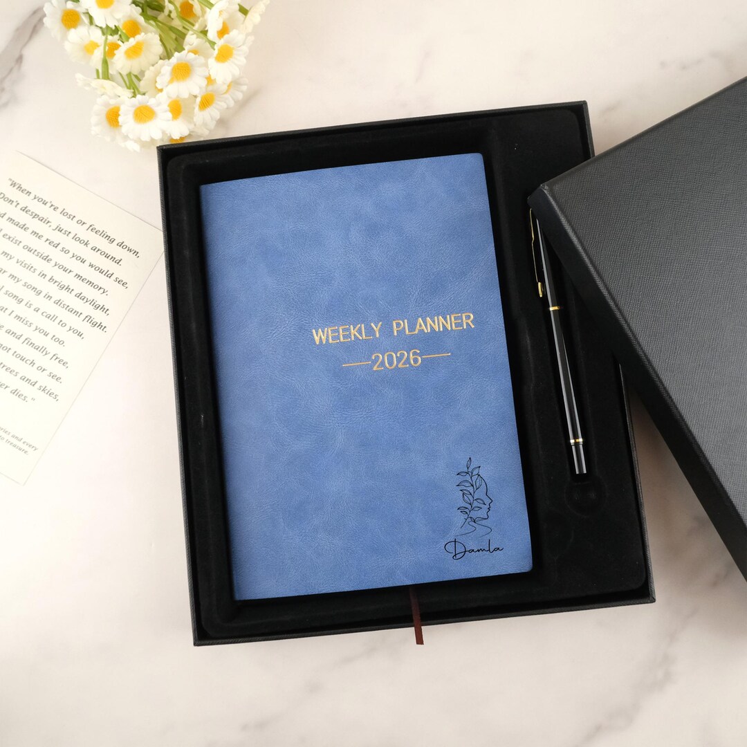 Personalized A5 Weekly Planner, Slim Daily & Weekly Agenda Notebook ...
