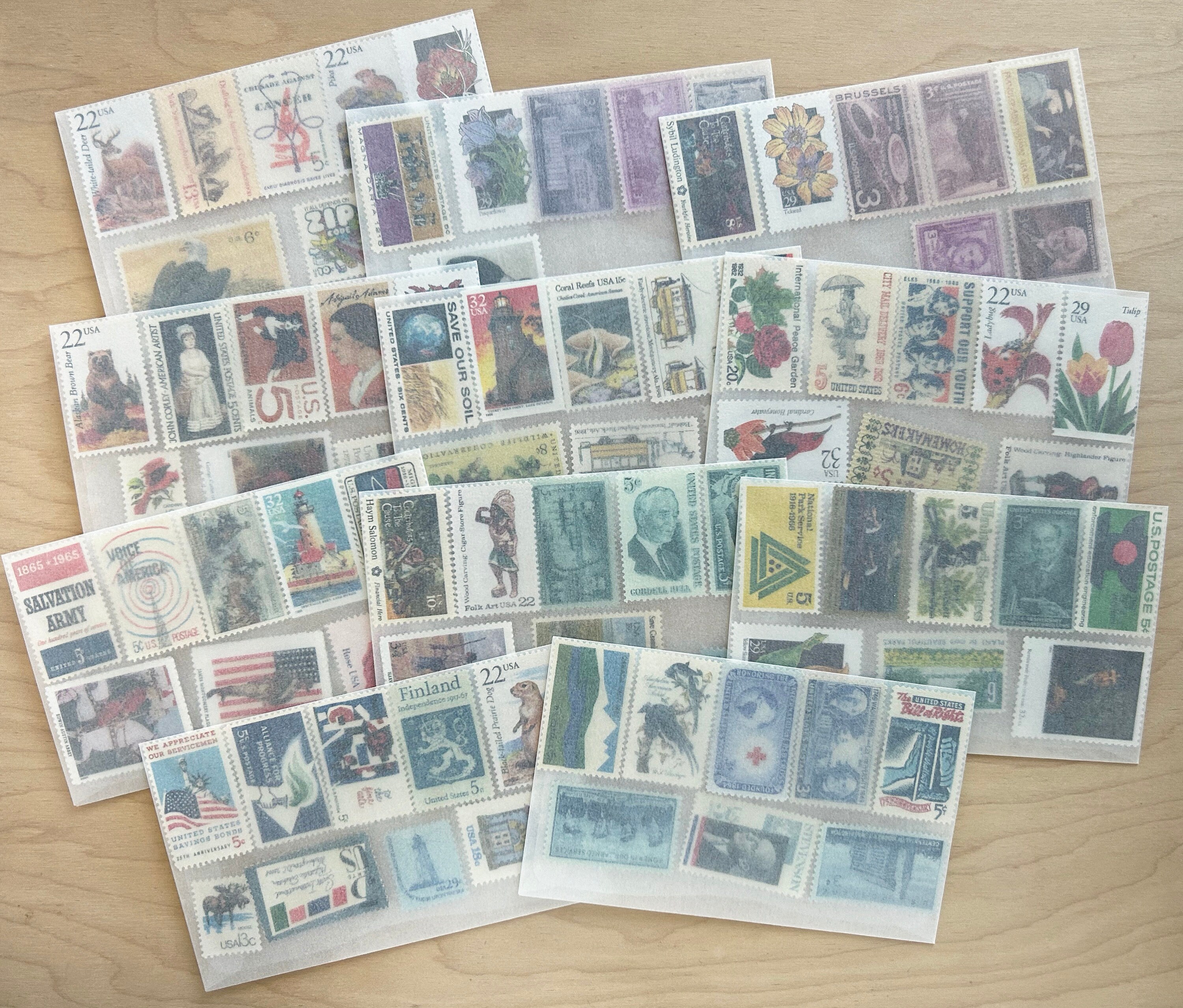 Unused USPS Vintage Postage Stamps . Below Face Value - Etsy