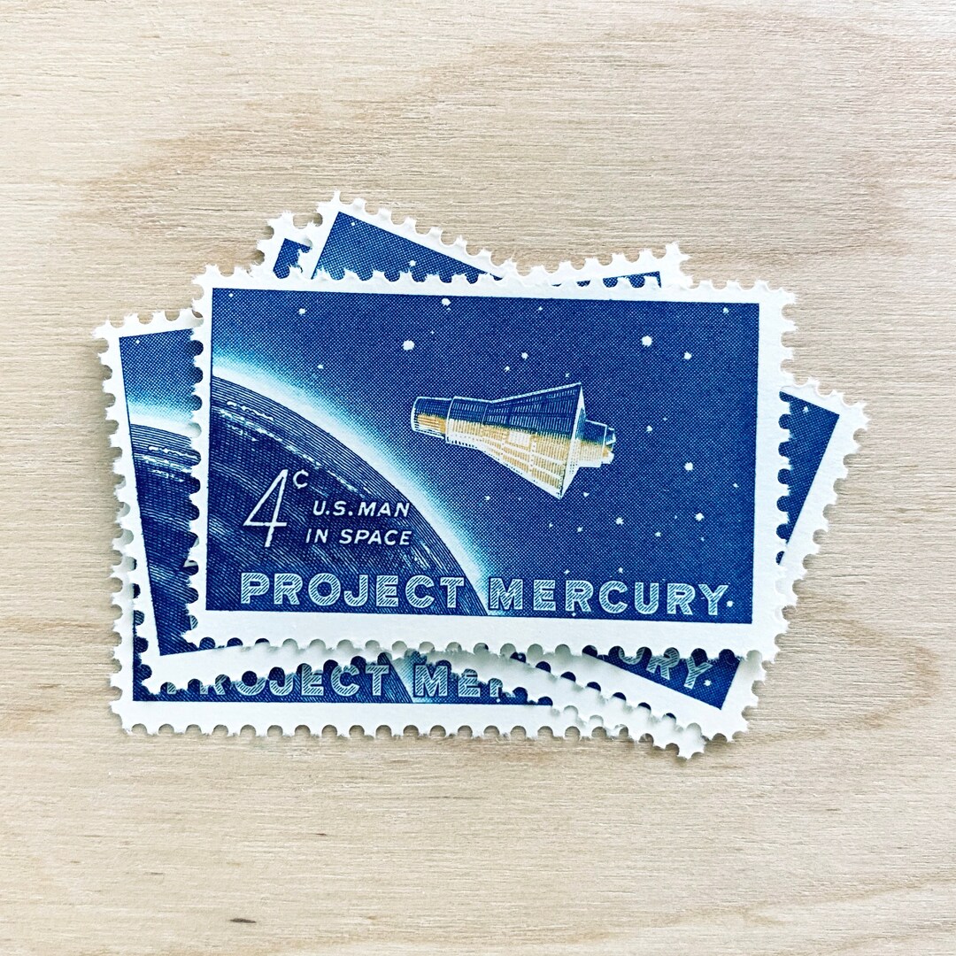 Set of 10 . Project Mercury . 4 Cent . Unused USPS Vintage Postage ...