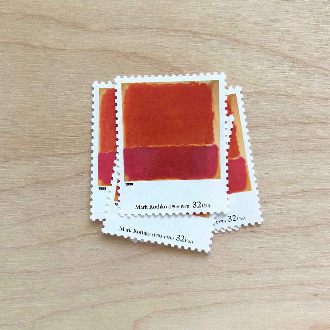 Set of 5 . Mark Rothko . 32 Cent . Unused Vintage Postage Stamps - Etsy