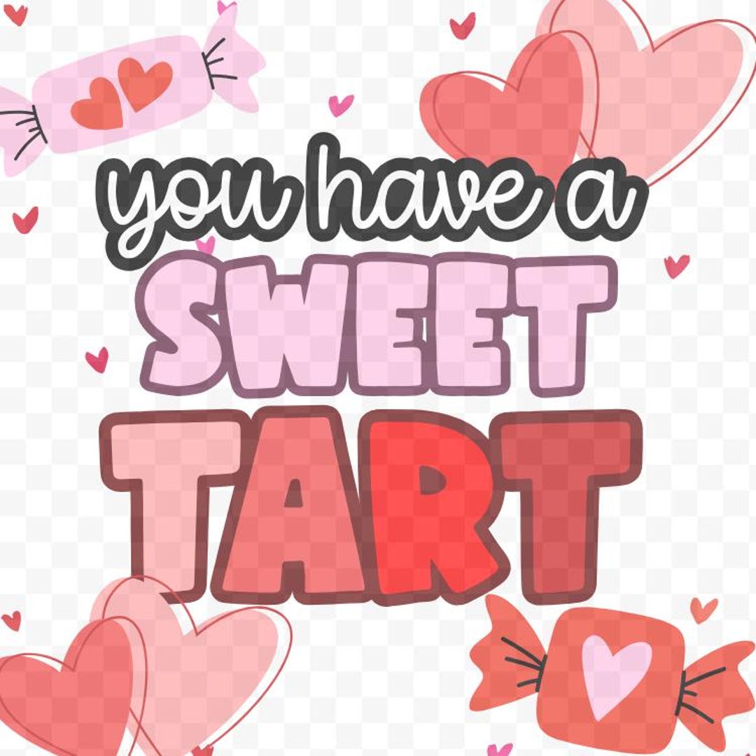 Sweet Tart Valentine Gift Tags | Printable Candy Gram (PDF Download) - Etsy