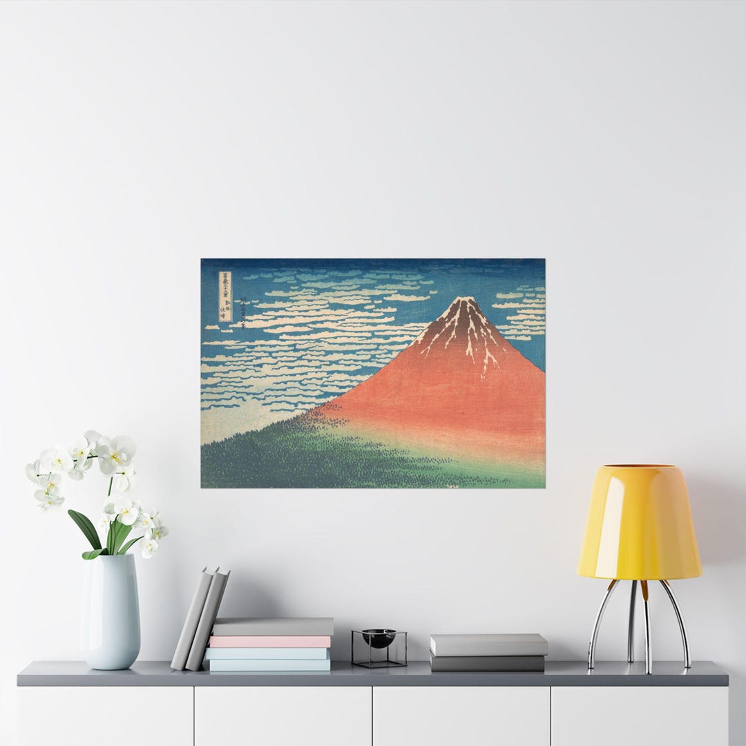 Red Fuji Matte Posters, South Wind, Clear Sky, From the Series Thirty ...