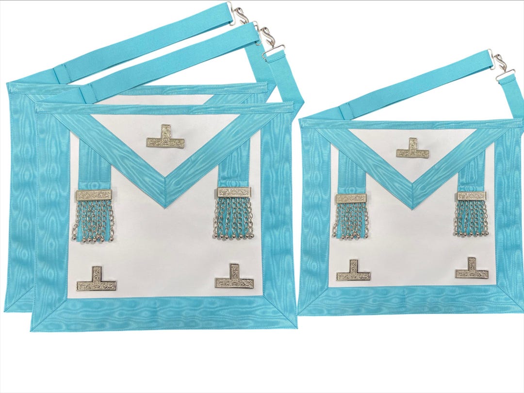 3 Masonic Regalia Craft Worshipful Master WM Leather Apron - Etsy