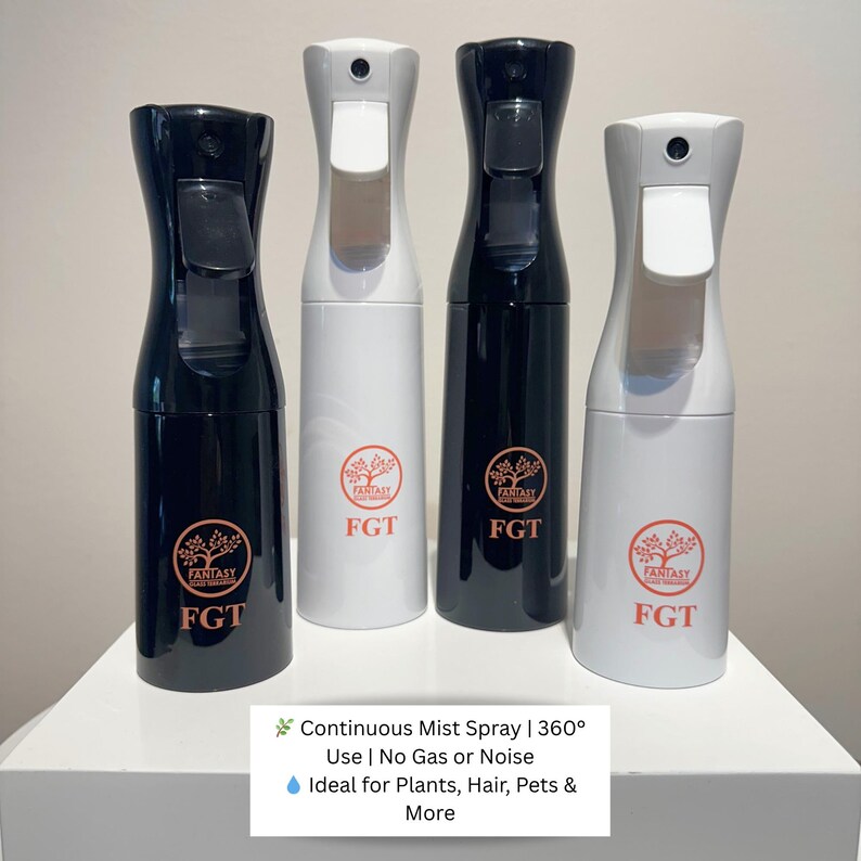 Continuous Mist Spray Bottle | Fine Mist Plant Mister | Automatic Mist ...