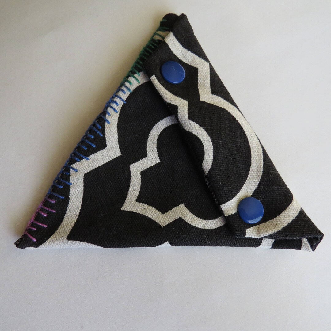 Equilateral Triangle Snap Pouch for Tiny Things - Etsy