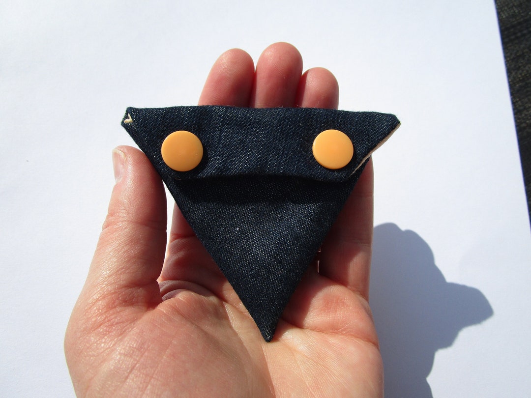 Mini Equilateral Triangle Snap Pouch for Tiny Things With - Etsy